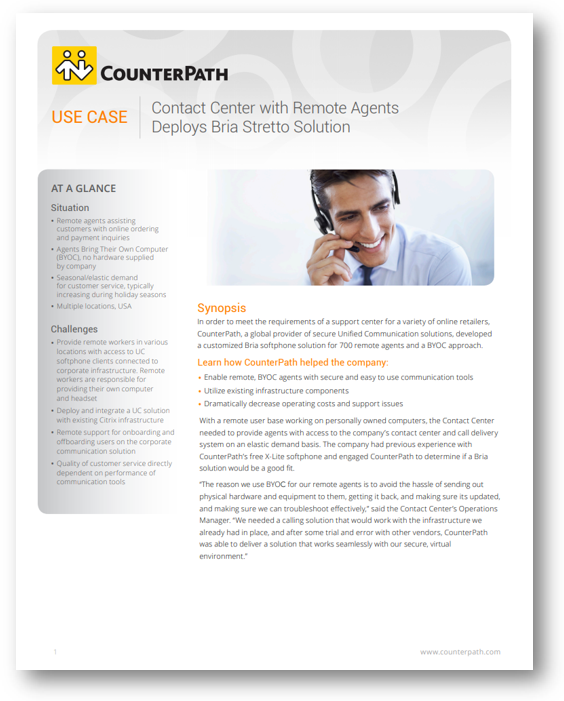 [Webinar] Softphones for the Call Center of the Future | CounterPath